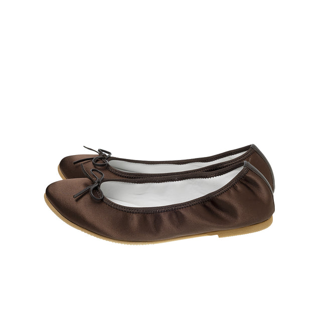 Pauline -Waterproof satin Chocolate ウォータープルーフサテン チョコレート – kurun TOKYO